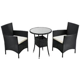 Juskys Polyrattan Balkon Set Bayamo