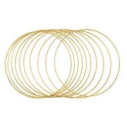 Rayher Metallringe-Set beschichtet gold Ø 25,0 cm 10 St.