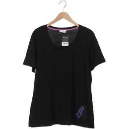 Ulla Popken Damen T-Shirt, schwarz, Gr. 50