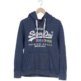 Superdry Damen Kapuzenpullover, blau, Gr. 42