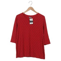 Ulla Popken Damen Langarmshirt, rot, Gr. 42