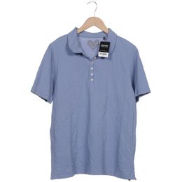 Ulla Popken Damen Poloshirt, blau, Gr. 46