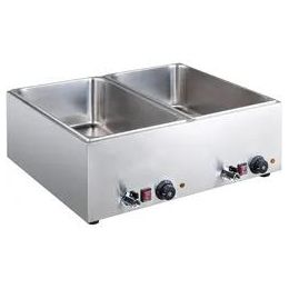 GastroHero Bain-Marie ECO 2/1 - 150 mm, mit Ablasshahn