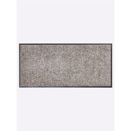 Fußmatte Salonloewe Teppiche Gr. B/L: 35 cm x 120 cm, 7 mm, 1 St., grau (taupe) Fußmatten gemustert