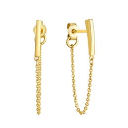 Paar Ohrstecker Celesta "375 Gelbgold" Ohrringe Gr. ONE-SIZE, Gold, gelb Damen