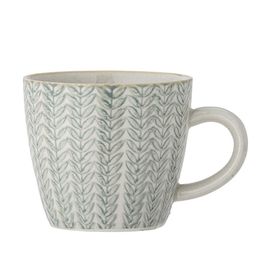 Bloomingville Maple Tasse, Steingut, Ø 8 x H7 cm, blau