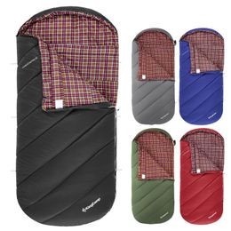 KINGCAMP Deckenschlafsack Freespace 250 Winter Schlafsack Breit Baumwolle -8°C Farbe: wine red