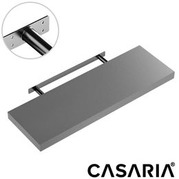 Casaria Wandregal Schweberegal 70cm grau + Halterung