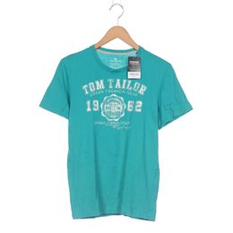 Tom Tailor Herren T-Shirt, türkis, Gr. 46