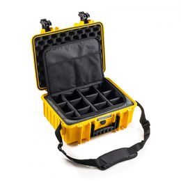 B&W International B&W Photo Set Case Typ 4000 mit Photo Bag gelb