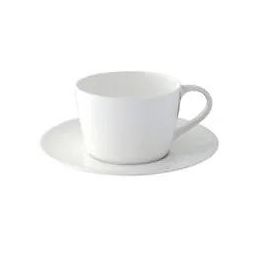 Nobel Fine Bone China Cappuccinotasse Porzellan 250 ml Creme 24 Stück