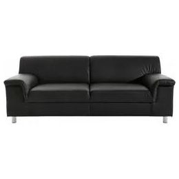 2,5-Sitzer Inosign "Jamie" Sofas Gr. B/H/T: 190cm x 72cm x 80cm, Luxus-Kunstleder, ohne Funktion, schwarz