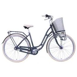 Tourenrad FASHION LINE "3-Gang Tourenbike" Fahrräder Gr. 48cm, 28 Zoll (71,12cm), grau (anthrazit + anthrazit)