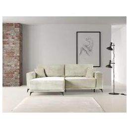 Ecksofa WERK2 "Scandic L-Form" Sofas Gr. B/H/T: 256cm x 102cm x 157cm, Cord, Recamiere rechts, Mit Schlaffunktion & Bettkasten, beige (natur) Moderne Eckcouch in Cord, Sofa mit Schlaffunktion & Bettkasten