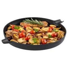 Grillpfanne Tepro Pfannen Gr. Ø 31,7cm + Höhe 3,5cm, schwarz 31,7 cm Durchmesser