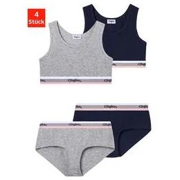 Set: Bustier Buffalo Gr. 170/176, N-Gr, blau (grau, navy) Kinder BH-Sets klassisch in schlichtem Design