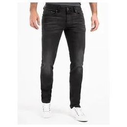 Slim-fit-Jeans PEAK TIME "Mailand" Gr. 31, Länge 32, grau (dunkelgrau) Herren Jeans 5-Pocket-Jeans mit super hohem Stretch-Anteil