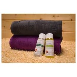 Weka Aufgusskonzentrat Aufguss-Konzentrate Geschenkset mit 2 Handtüchern Gr. 500 ml 2 St., beige (natur) Geschenk-Set