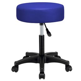 Casaria Deuba Rollhocker blau