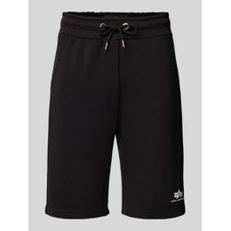 Alpha Industries Regular Fit Sweatshorts mit Label-Print