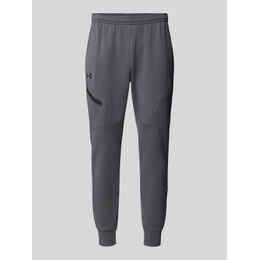 Under Armour Regular Fit Sweatpants mit Reißverschlusstasche Modell 'UNSTOPPABLE'