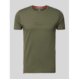 Alpha Industries T-Shirt mit Label-Print