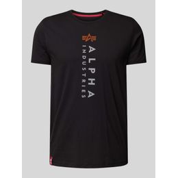 Alpha Industries T-Shirt mit Label-Print