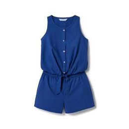 Tchibo Jumpsuit mit Leinen - Dunkelblau - Kinder - Gr.: 158/164