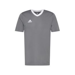 adidas Performance Funktionsshirt 'Entrada 22' Herren Größe L hellgrau / weiß
