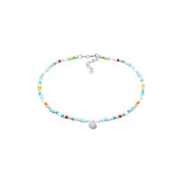 Elli Fußschmuck Damen Größe 22 hellblau / gelb / rot / silber
