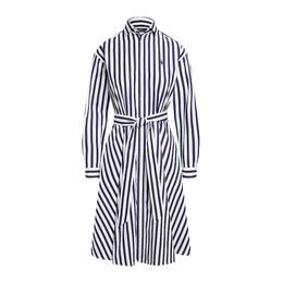 Polo Ralph Lauren Kleid 'ELA' Damen Größe 40 navy / weiß Winterkleid