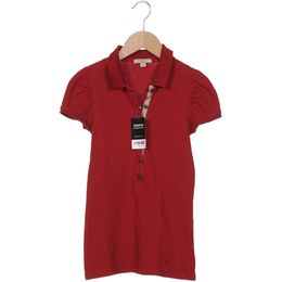 Burberry Damen Poloshirt, rot, Gr. 34