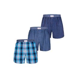 Luca David Boxer shorts 'Olden Glory' male Blue size M