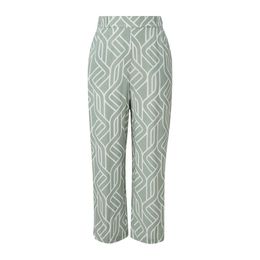 s.Oliver BLACK LABEL Hose Damen Größe 38 pastellgrün / weiß