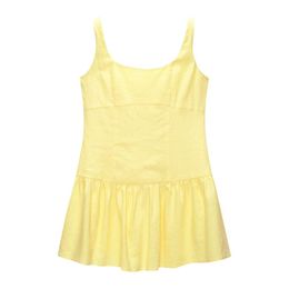 Pull&Bear Pull&Bear Kleid Damen Gr&ouml;&szlig;e 34 pastellgelb