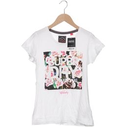 Superdry Damen T-Shirt, weiß, Gr. 36