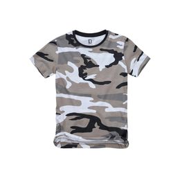 Brandit T-Shirt Jungen Gr&ouml;&szlig;e 134 beige / grau / schwarz / wei&szlig;