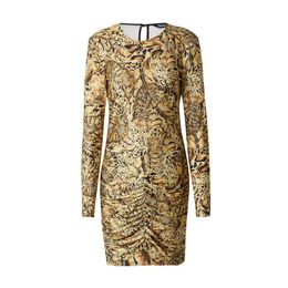 Just Cavalli Kleid 'VESTITI' Damen Größe 36 cognac / honig / schwarz Winterkleid