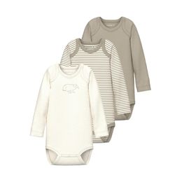 name it Body Jungen Gr&ouml;&szlig;e 68 creme / dunkelbeige / eierschale