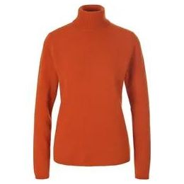 Rollkragen-Pullover aus Schurwolle und Kaschmir include orange, 38