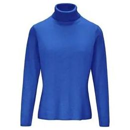 Rollkragen-Pullover aus Schurwolle und Kaschmir include blau, 36