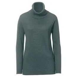 Rollkragen-Pullover Modell Tamara Peter Hahn Seide/Kaschmir grün, 50