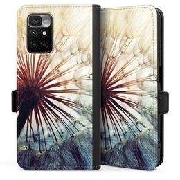DeinDesign Handyhülle Pusteblume Fotografie Blumen Dandelion 1, Xiaomi Redmi 10 2022 Hülle Handy Flip Case Wallet Cover, schwarz