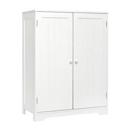 Mondeer Badkommode Badezimmerschrank, mit Stauraum, 30 x 60 x 80 cm, Weiß