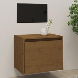 vidaXL Nachttisch aus Kiefer-Massivholz in Honigbraun (LxBxH: 30x45x35 cm)