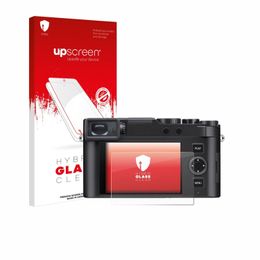 upscreen Displayschutzglas Schutzglas für Leica D-Lux 8, Schutzfolie Display Schutz Glas Folie klar, weiß