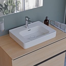 Duravit Waschbecken Soleil, 56 cm, Weiß Hochglanz