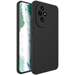 Wigento Handyhülle Für Honor 200 Silikon Soft TPU Schutz Hülle Cover Case dünn Schwarz, Silikon Soft TPU Handy Schutz Hülle