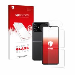 upscreen Displayschutzglas Schutzglas für Blackview Hero 10 (Display+Rückseite), Schutzfolie Display Schutz Glas Folie klar, weiß