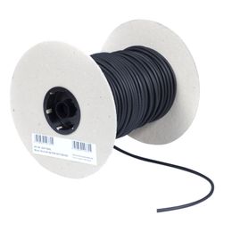 MUSIC STORE Audio-Kabel, Mikrofonkabel, 100m Rolle, flexibles Kabel, schwarz